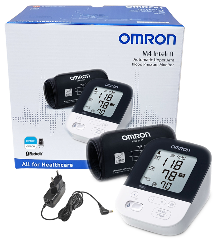 Ciśnieniomierz OMRON M4 INTELLI IT + ZASILACZ